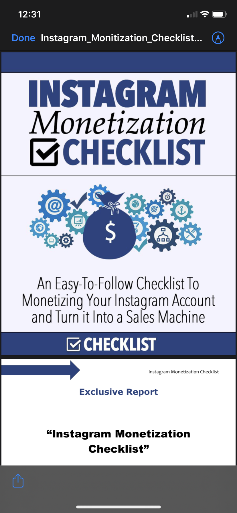 Instagram Monetization Checklist