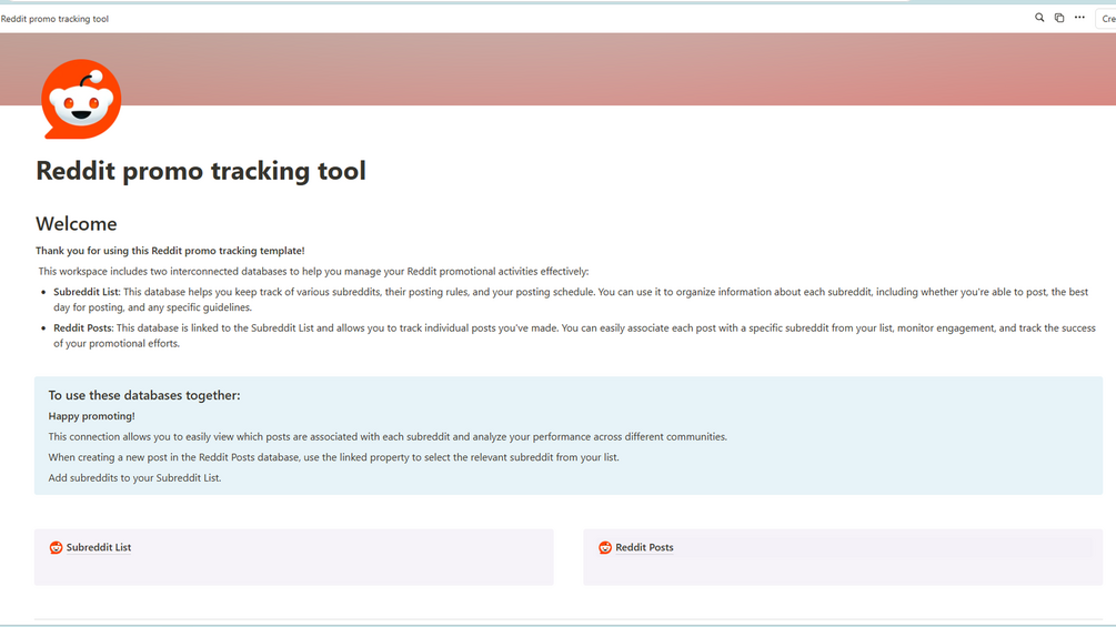 Reddit Promo Tracking Tool