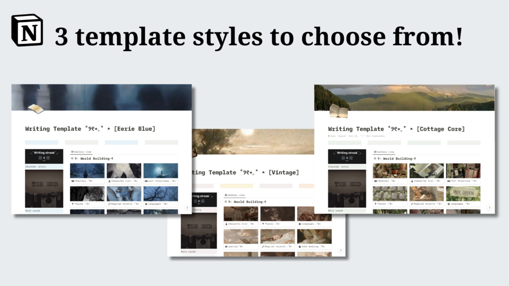 Notion Writing Worldbuilding Template!