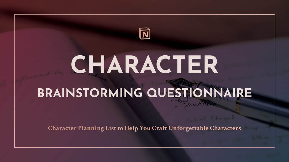 Character Brainstorming Questionnaire Notion Template for Fantasy and ...