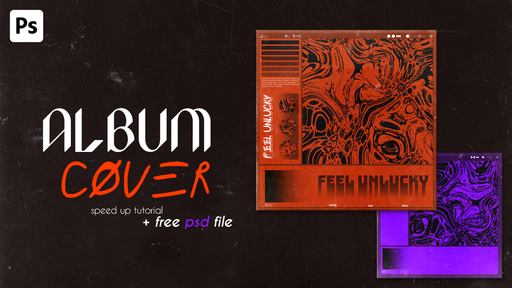 Free Album cover design PSD FILE!!