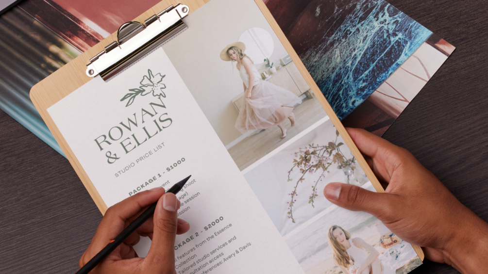 Photography Studio Price List – Editable Canva Template