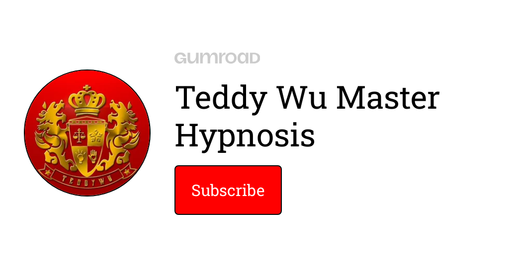 Teddy Wu Master Hypnosis