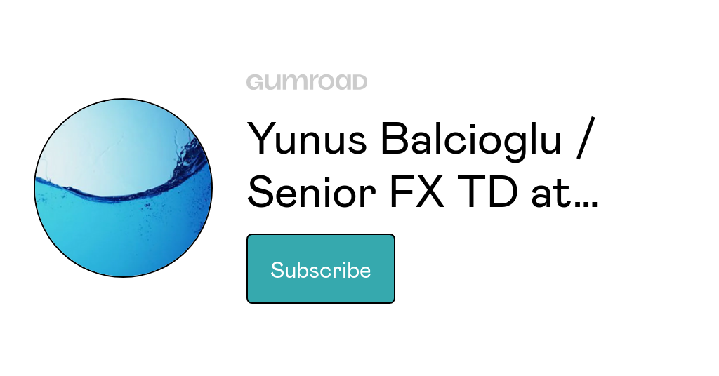 Yunus Balcioglu / Senior FX TD at Industrial Light & Magic