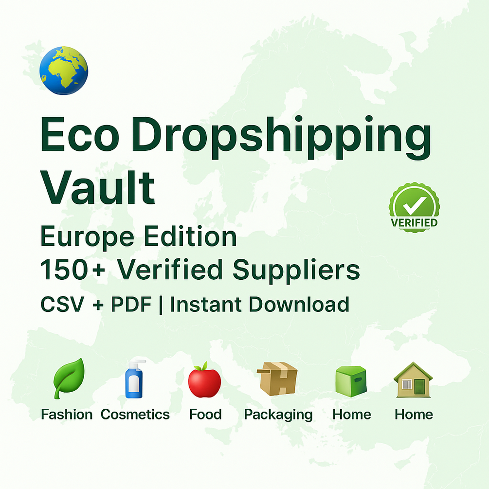 „🌍 150+ Eco Dropshipping Suppliers in Europe – Verified Database (CSV ...