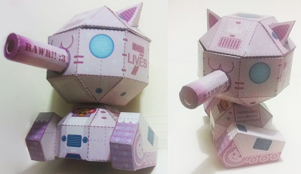 Cat Tank - Paper Toy