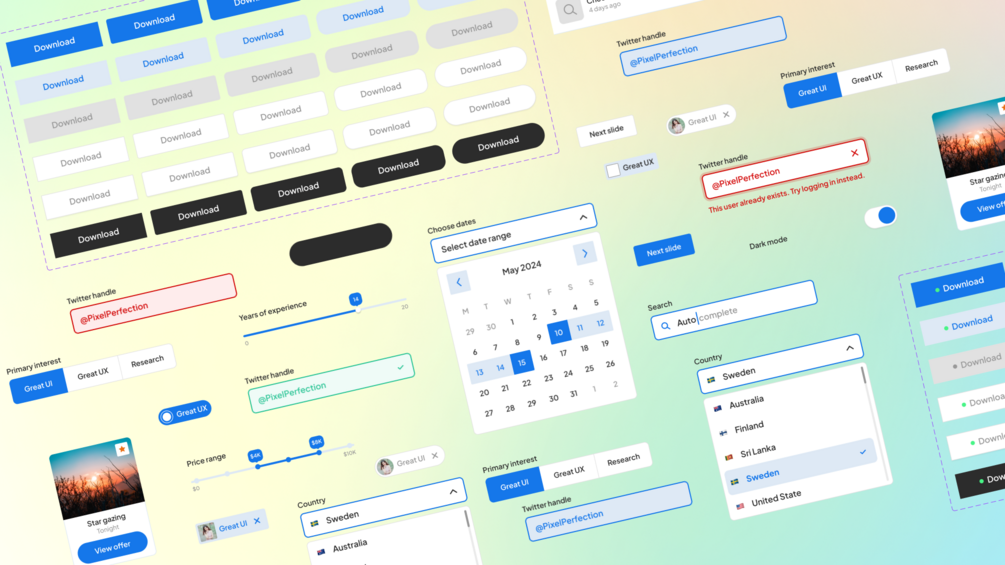 UI Component kit for App Design (Figma)