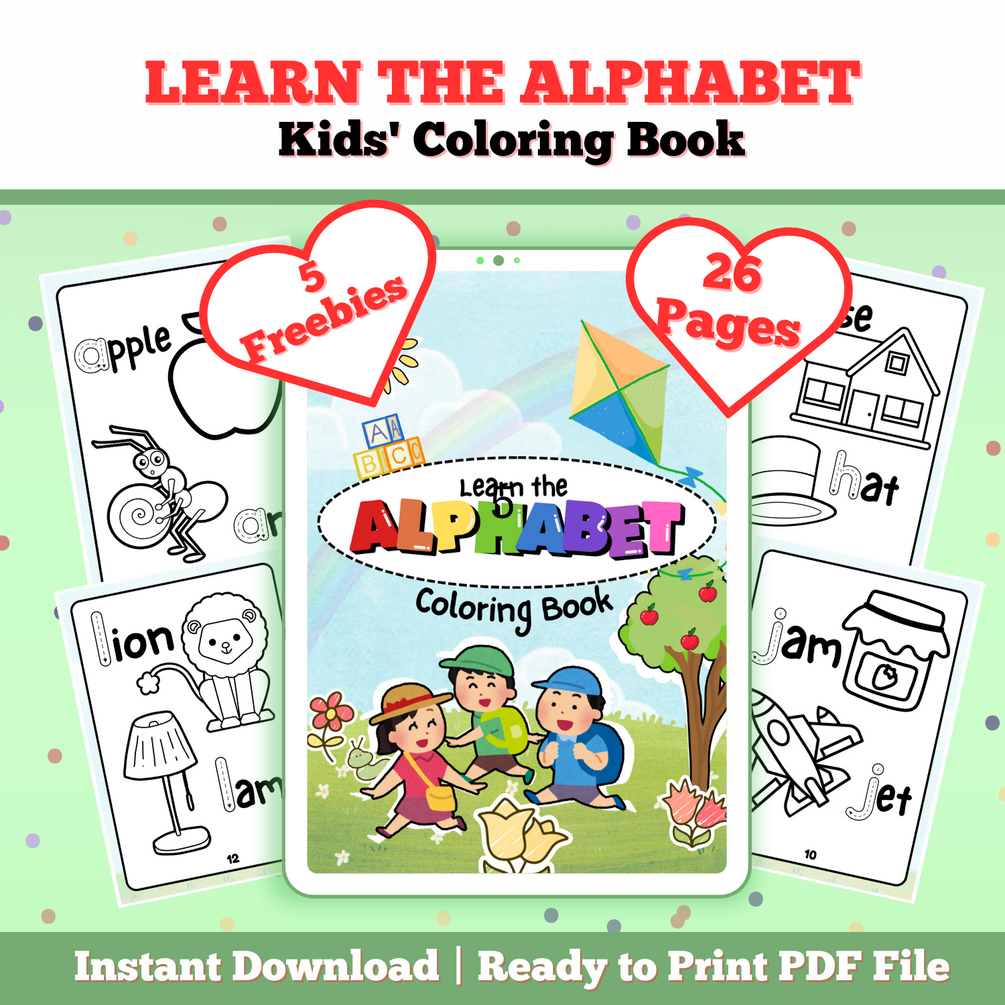 Learn the Alphabet: Coloring Book