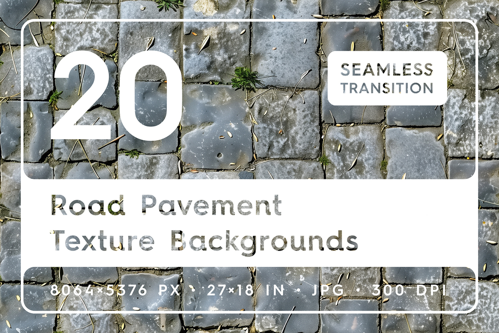 20 Road Pavement Texture Backgrounds