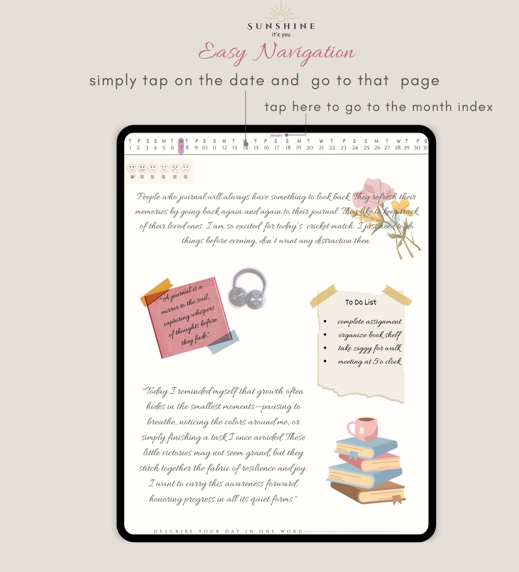 Digital Journal | Digital Notebook | Digital Dairy | GoodNotes Notebook ...
