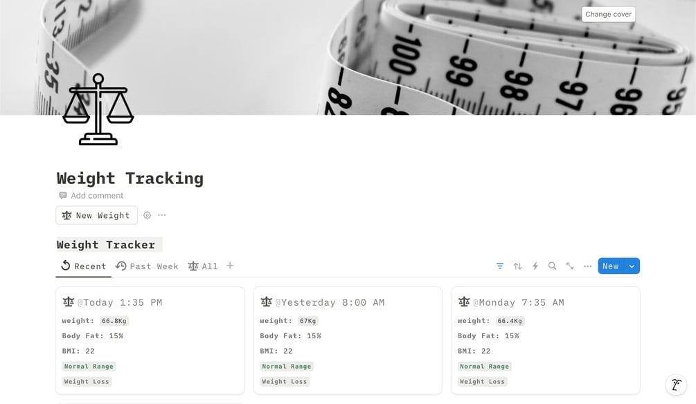 Unlimited Weight Tracking