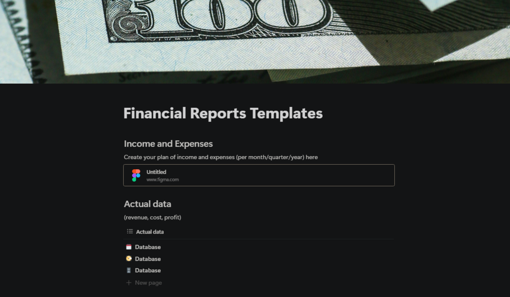 Financial Reports Templates