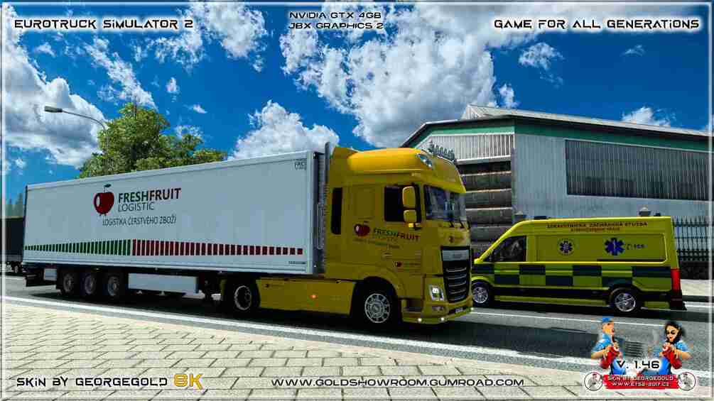 ETS 2 Skin Combo Daf E6 FreshFruit