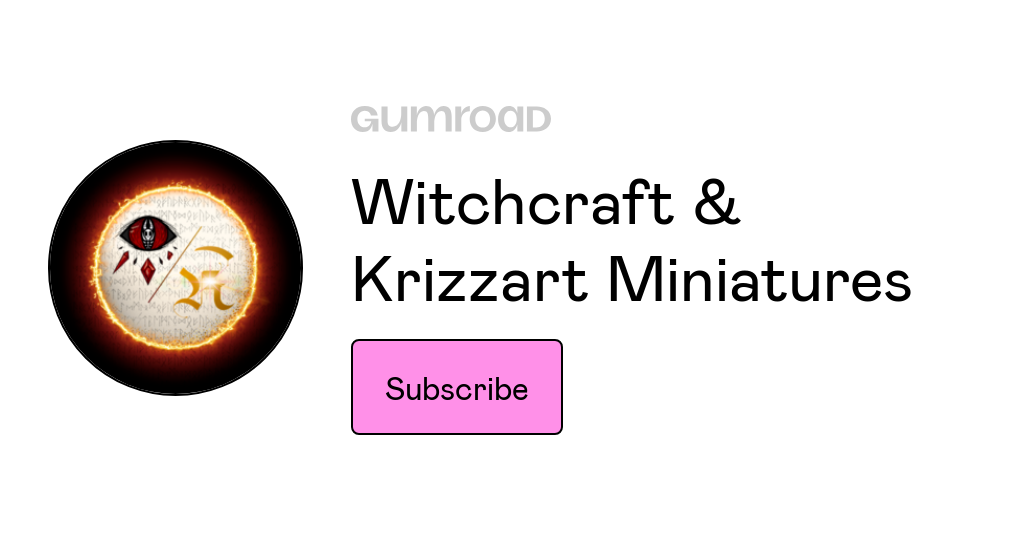 Witchcraft & Krizzart Miniatures