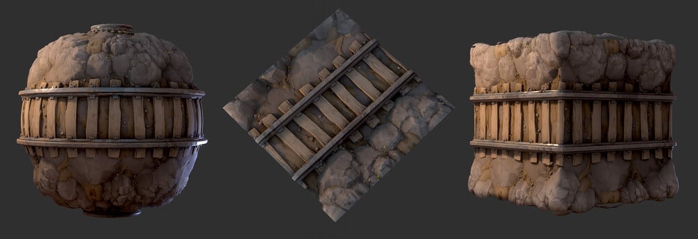 Stylized Mining Track - Substance 3D Designer