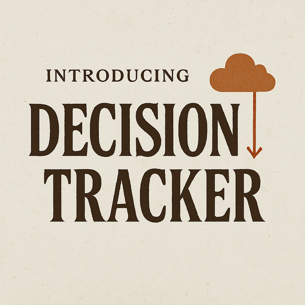 Founder Decision Tracker