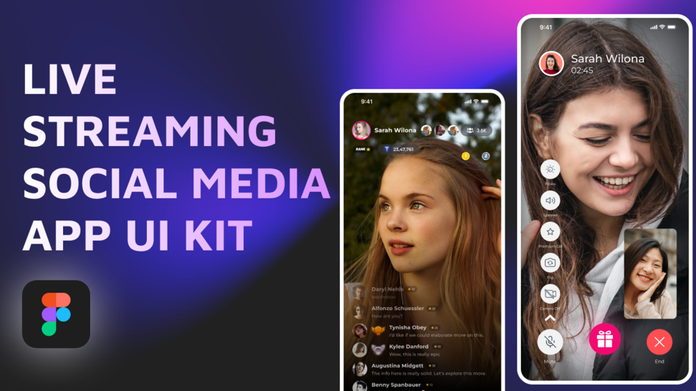 Live Streaming App UI Screens