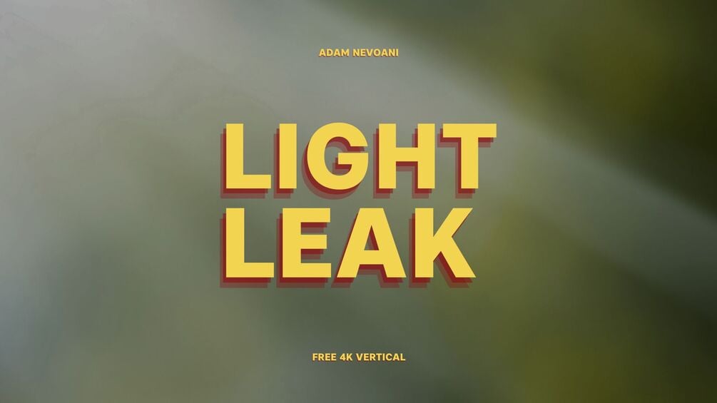FREE Light Leak Pack (4k Vertical)