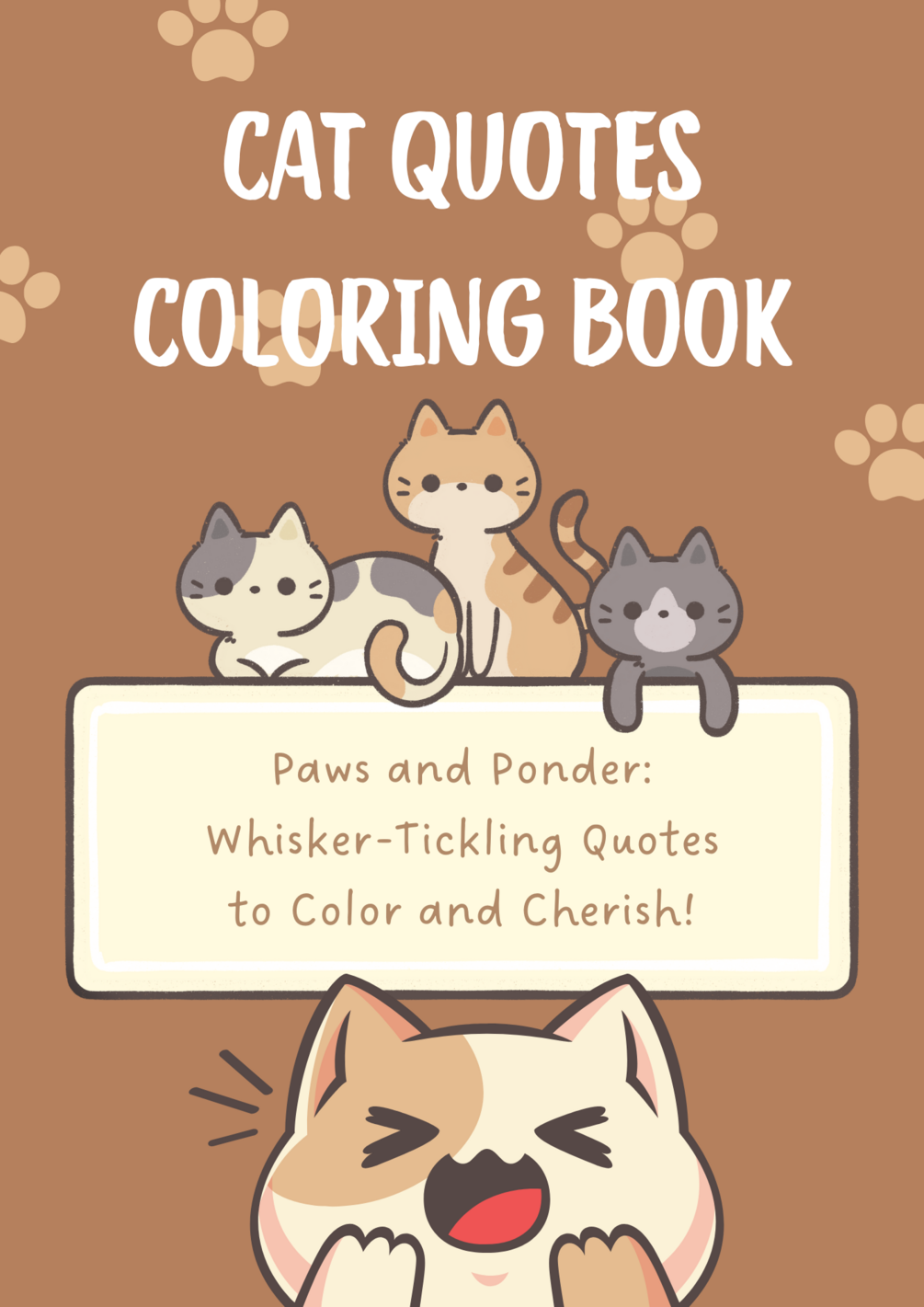 Cat Quotes Coloring Book Pages (PDF)