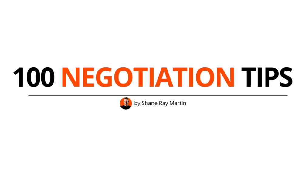 100 Negotiation Tips