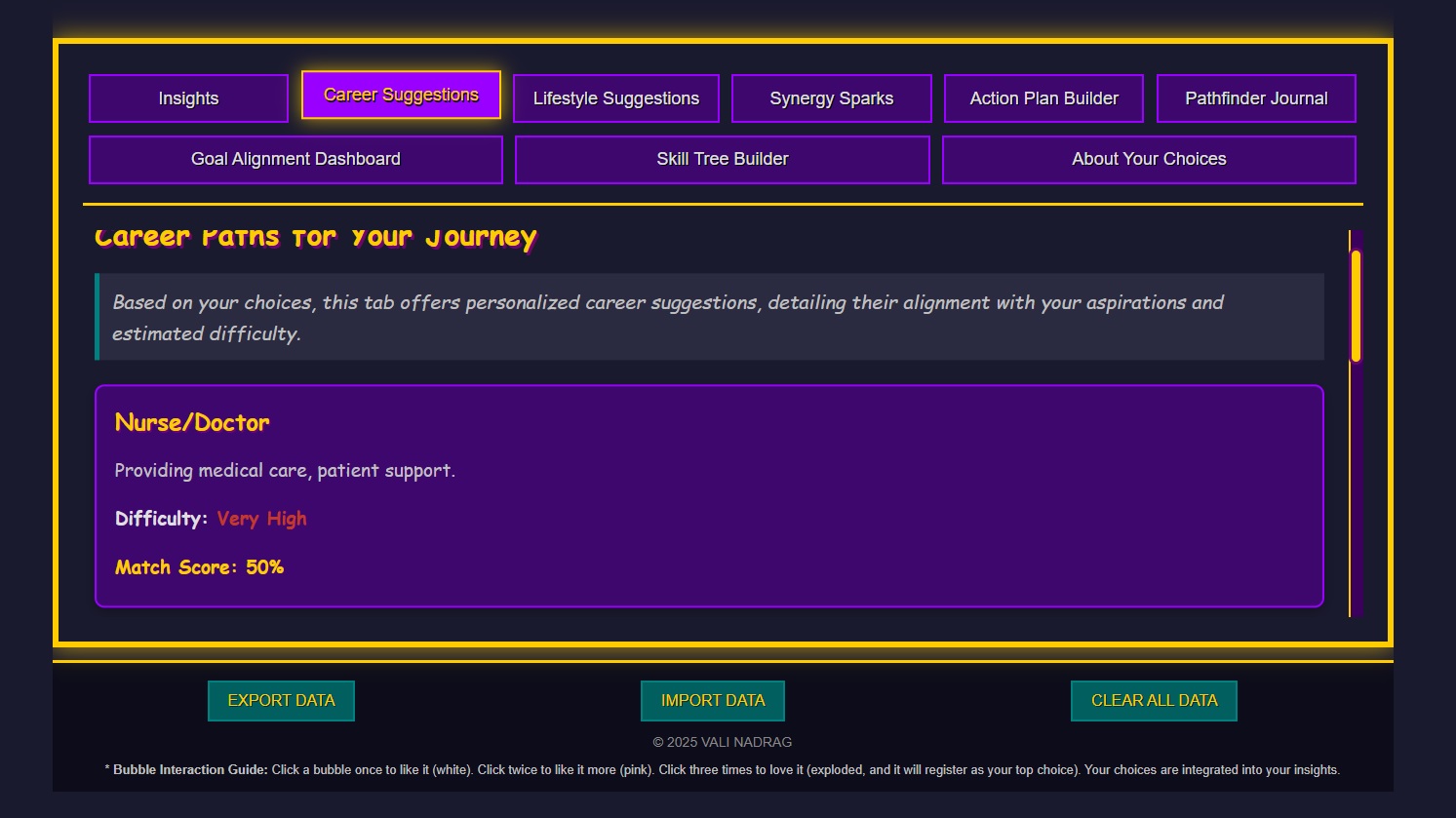 Pathfinder - Interactive Self-Discovery Toolkit.