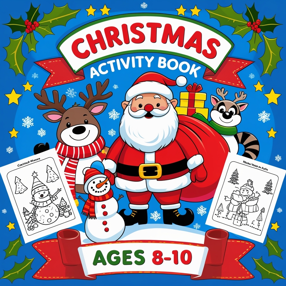 Christmas Holiday Activity Book for Kids – Printable Fun Games ...