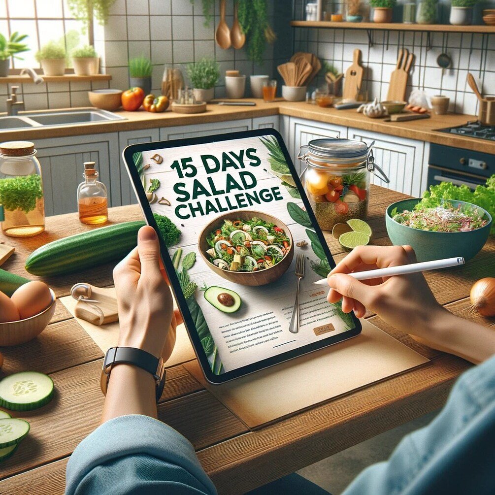 Weight Loss Ebook: 15-Day Salad Challenge - Vegetarian Cookbook & Diet Planner for Health ...