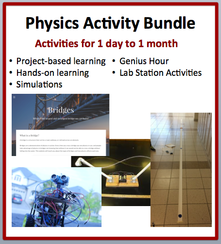 Physics - Single and Multi-day Activity, Project, Task Card and Lab Bundle