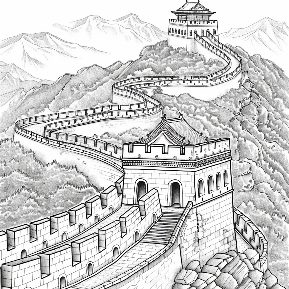 Wonders of the World: A coloring book for famous landmarks