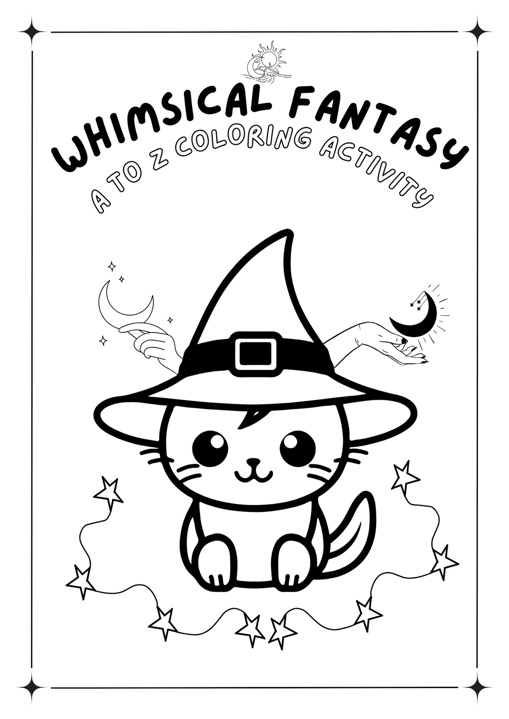 Whimsical Fantasy A to Z Coloring Activity/Book for Kids