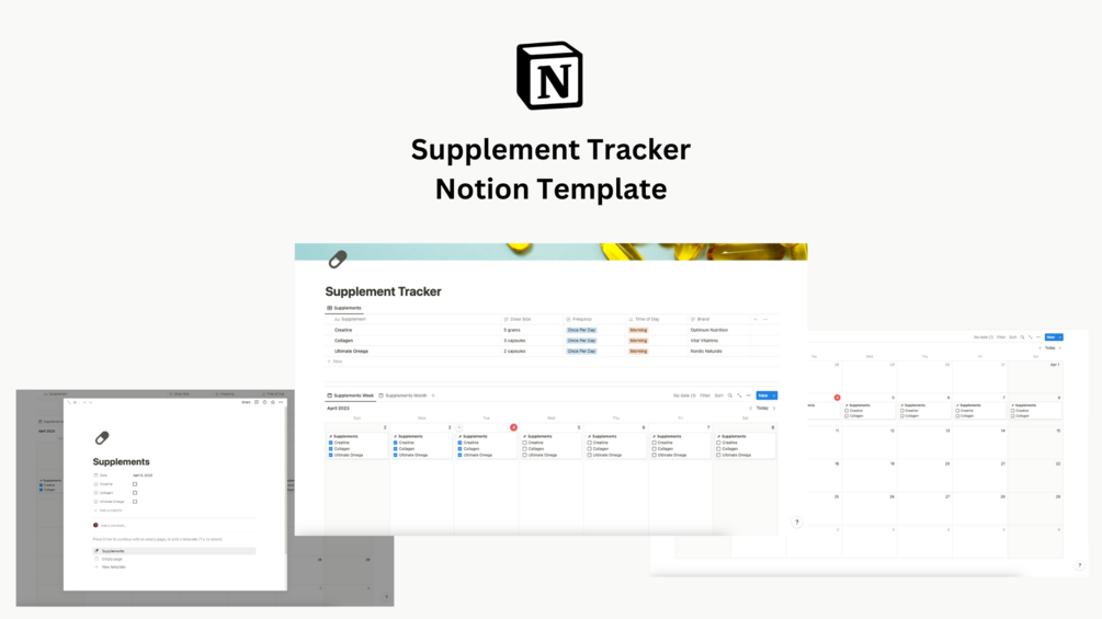 Notion Supplement Tracker