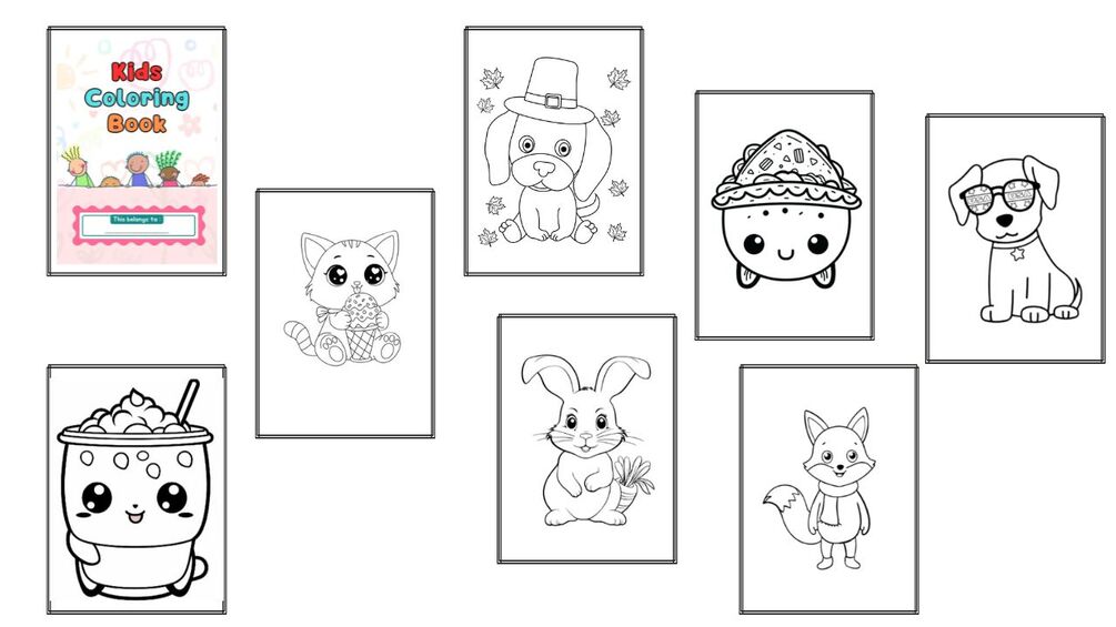 Color with Joy – 20-Page Kids Printable Coloring Book