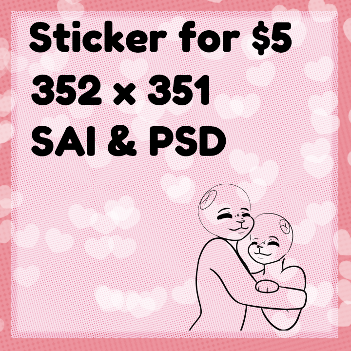 Hugging Sticker 2#