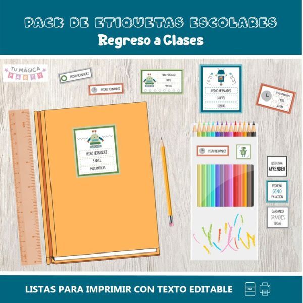 Bundle Regreso a Clases - Robots