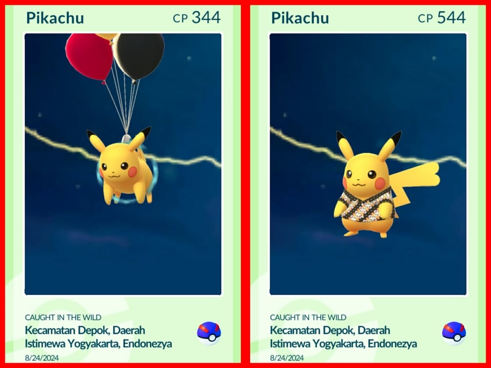 Yogyakarta event a balloon Pikachu Catch Cart and a shirt Pikachu Cath ...