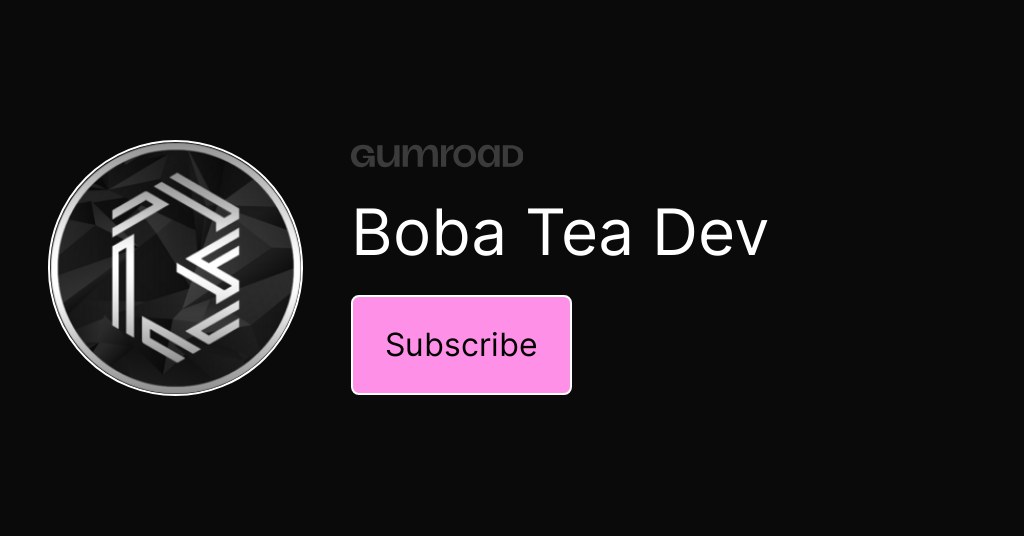 Boba Tea Dev