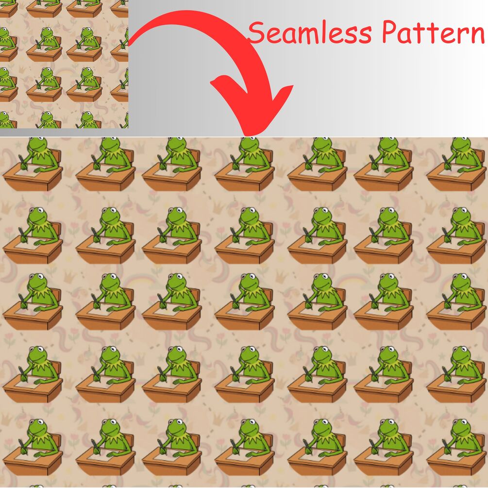 Frog Cartoon Digital Seamless Pattern Texture,Digital Download,Journal ...