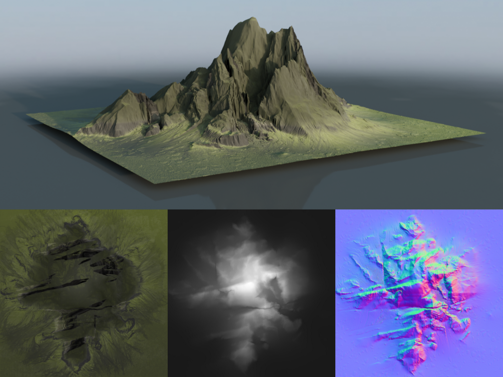 Mountain Landscape PBR Maps