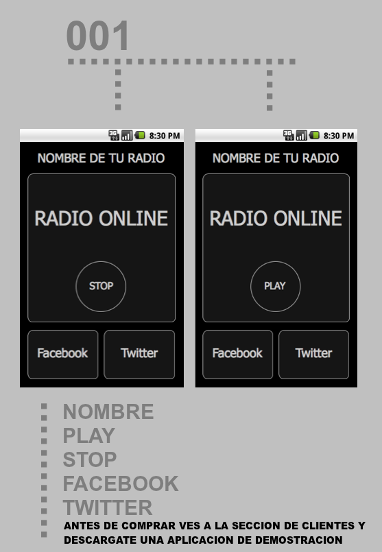 001 PLANTILLA RADIO ONLINE ANDROID