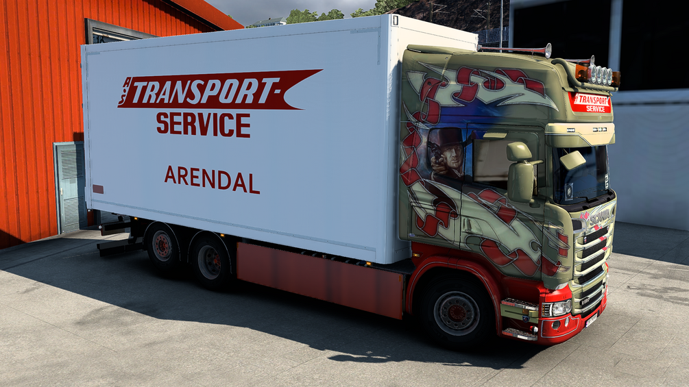 Scania RJL 6s Transport Service Combo Skin