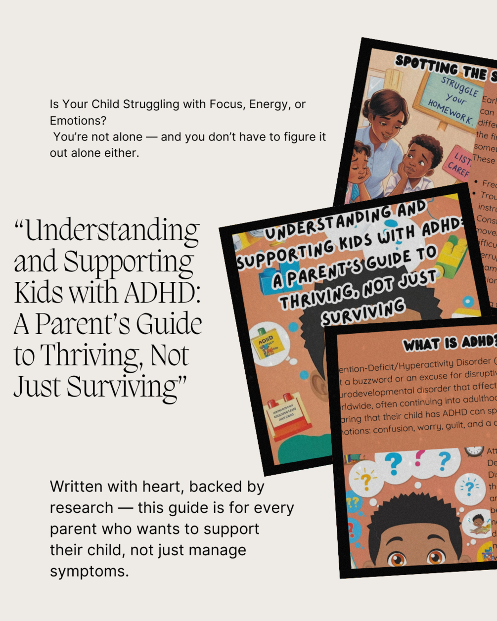 ADHD KIDS EBOOK- Understanding and Supporting Kids with ADHD: A Parent’s Guide to Thriving, Not ...