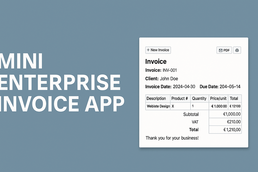 Mini-Entreprise invoice app