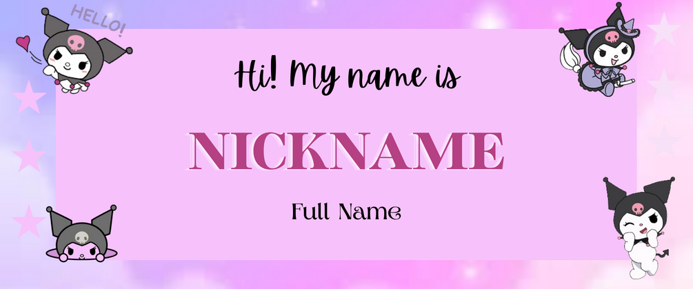VIEN'SPARK HK & KUROMI NAME TAG