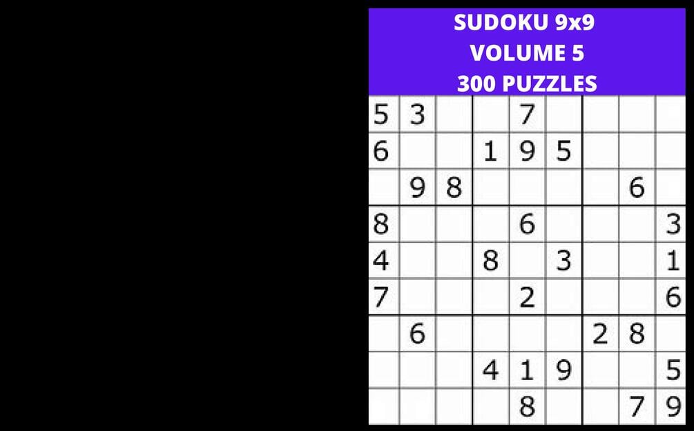 SUDOKU 9x9 VOLUME 5 300 PUZZLES : 375 PAGES