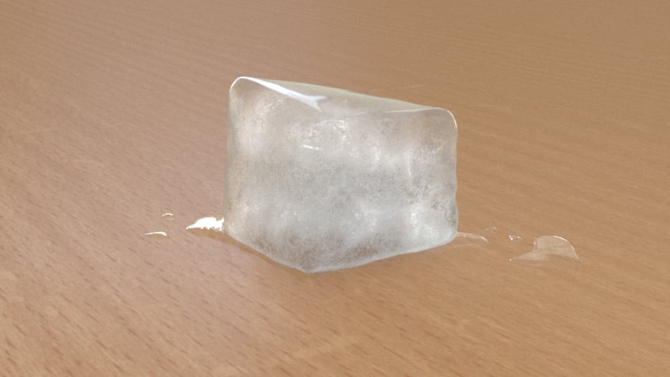 Ice Cube 3D Model and Material | Vray