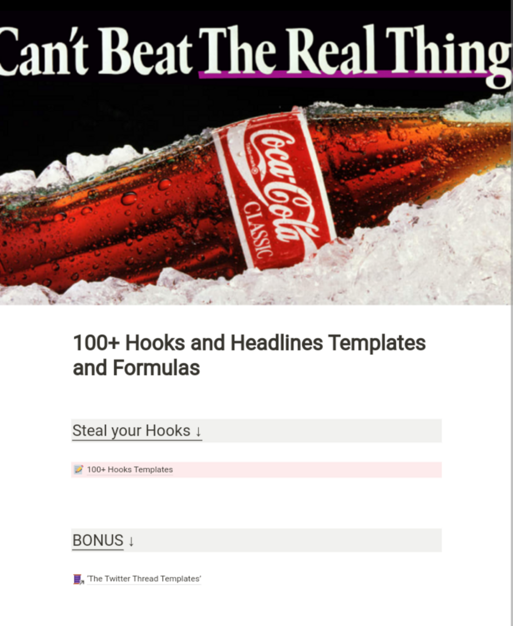 100+ Hooks & Headlines Templates and Formulas