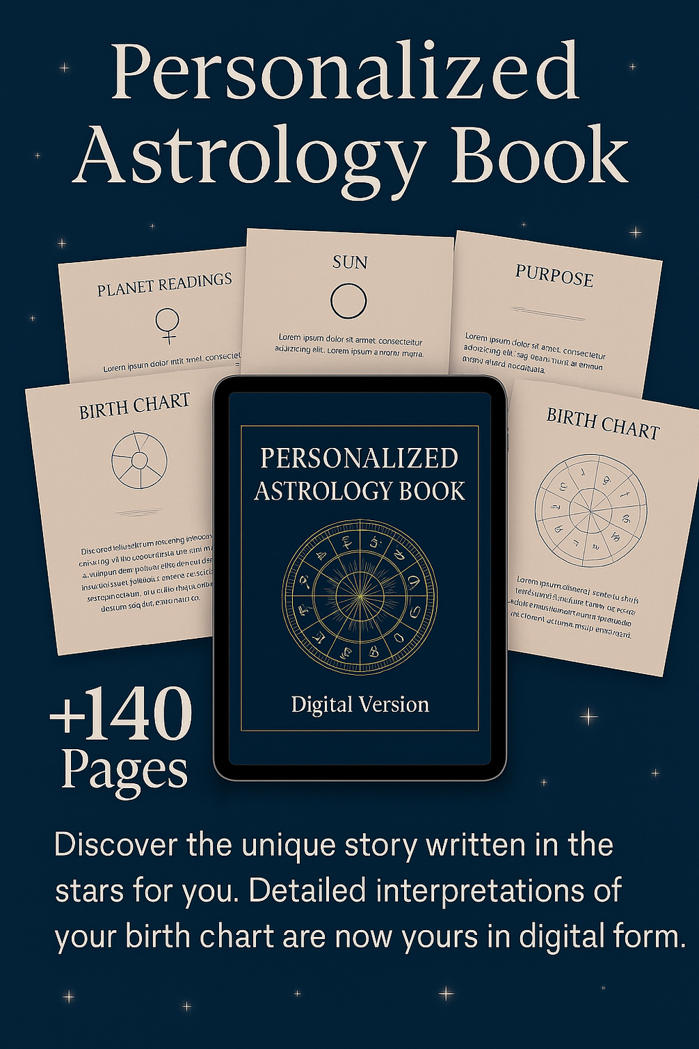 Personalized Astrology Book PDF | Custom Birth Chart Reading | Digital ...