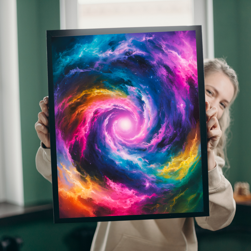 A Cosmic Swirling Nebula | AI Generated Wall Art | AI Wall Art ...