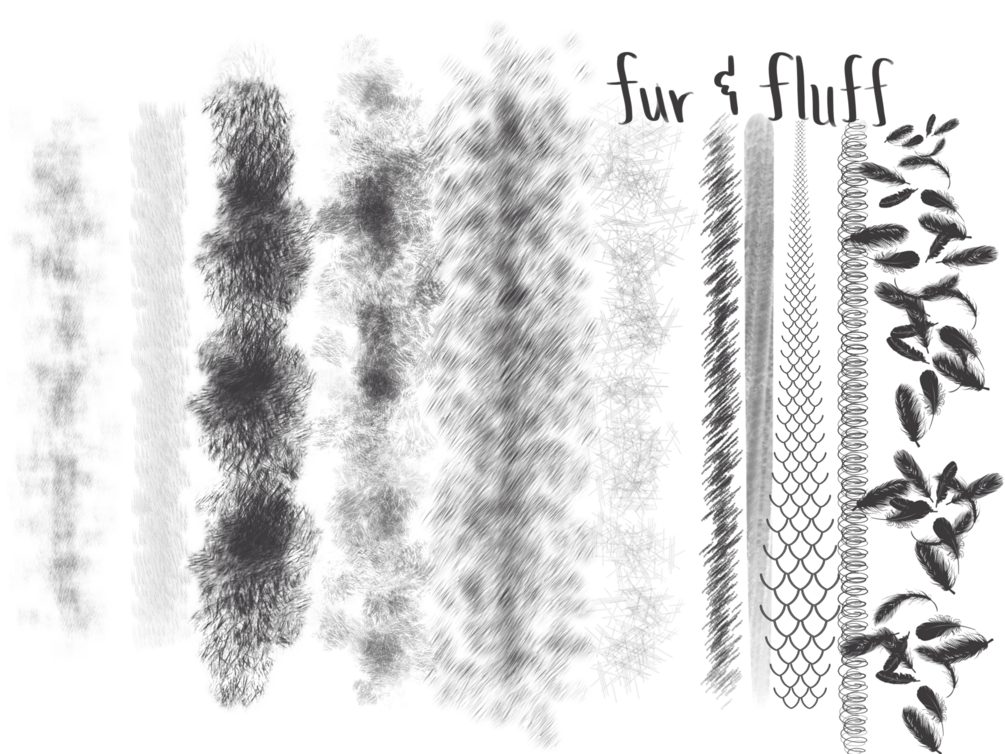 Procreate Brush Set— Fur & Fluff