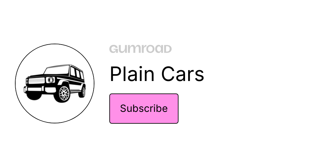 Plain Cars